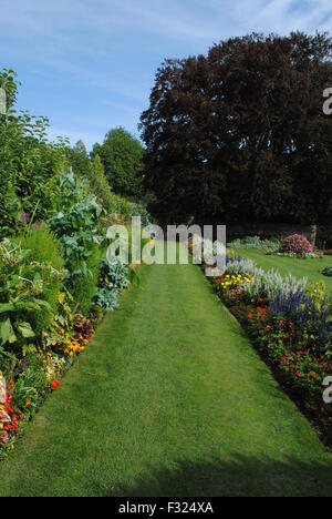 The Flower Gardens at Southover Grange, Lewes, East Sussex, UK Stock ...
