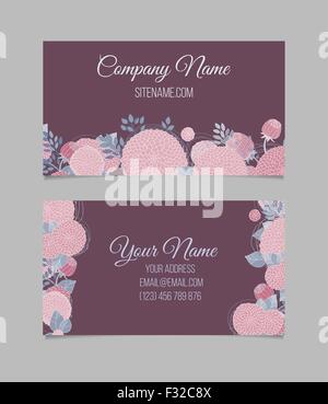 double sided corporate visiting card layout for individual information ...