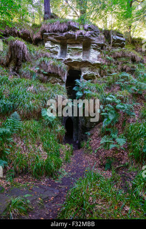 Hartburn Glebe grotto Stock Photo - Alamy