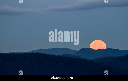 Red moon set Stock Photo - Alamy