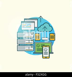 Big data applications concept vector illustration Stock Vector Image & Art - Alamy