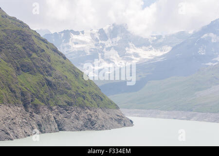The green waters of Lake Dix - Dam Grand Dixence - Switzerland, worlds ...