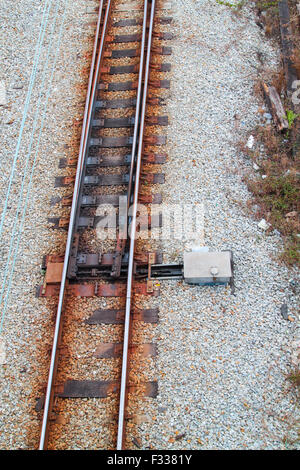 Switch box on the track Stock Photo - Alamy