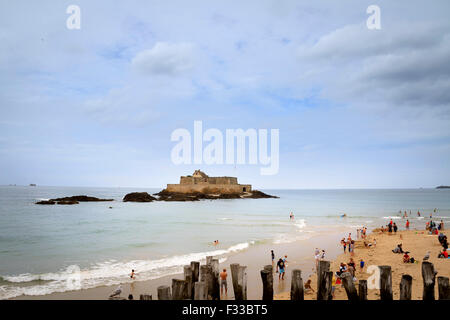 Tourists waves from building at Fort Charles in Kinsale, Ireland Stock ...
