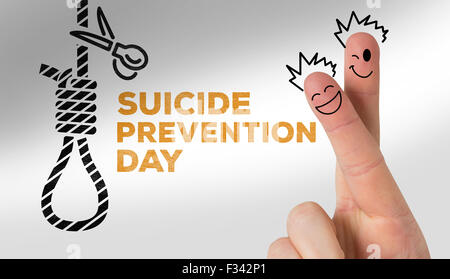 Composite image of finger characters Stock Photo - Alamy