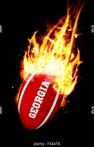Composite image of georgia rugby ball Stock Photo - Alamy