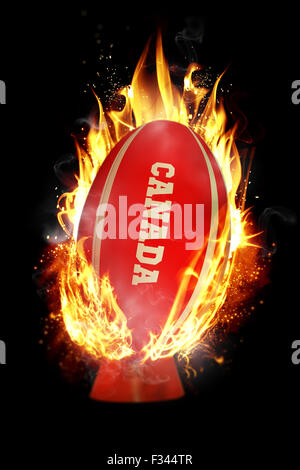 Composite image of canada rugby ball Stock Photo - Alamy