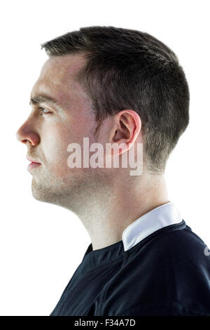 Rugby player on a profile view Stock Photo - Alamy