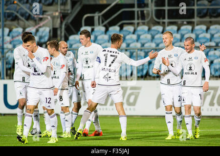 SK Sigma Olomouc soccer players attend their training prior to the ...