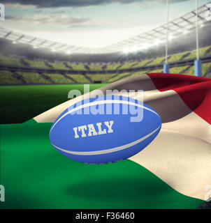Composite image of italy rugby ball Stock Photo - Alamy