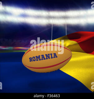 Composite image of romania rugby ball Stock Photo - Alamy