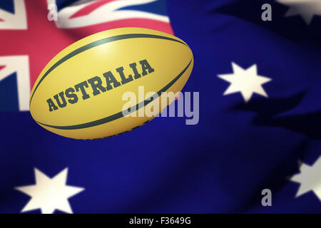 Composite image of australia rugby ball Stock Photo - Alamy