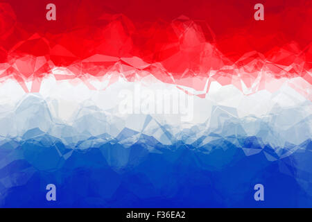 Dutch flag - triangular polygonal pattern Stock Photo - Alamy