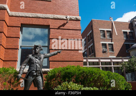 John Stark statue Manchester NH New Hampshire Stock Photo - Alamy