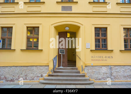 Birthplace of Georg Friedrich Handel at Halle, Saxony, in Germany Stock ...