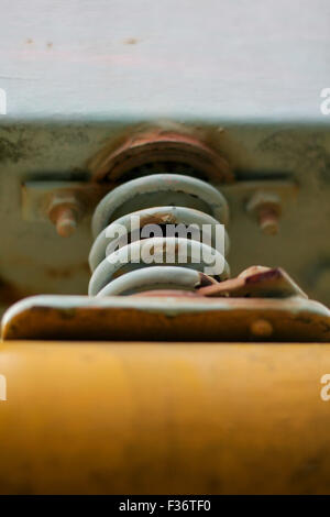 Vintage Black metal spring isolated on white background Stock Photo - Alamy