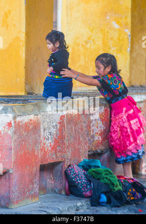 Guatemalan women wash clothes at the Public Pila of Antigua, Guatemala ...