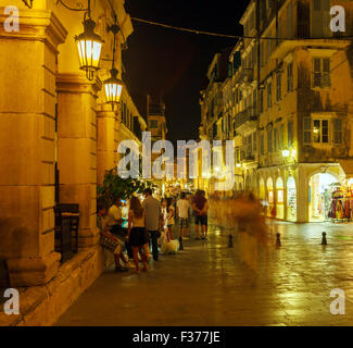 The Liston Square Promenade Kerkyra Corfu Old Town Greece Stock Photo ...