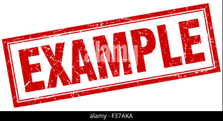 example red square grunge textured isolated stamp Stock Photo - Alamy