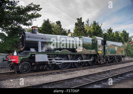Hall class 4-6-0 Witherslack Hall steam train heading through the snowy ...