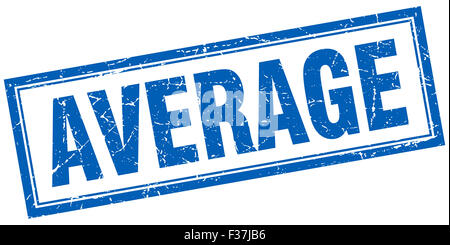 average blue square grunge stamp on white Stock Photo - Alamy
