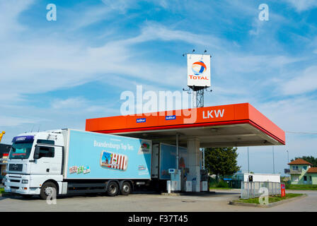 Total, gas petrol filling service station, Meissen, Saxony, Germany ...
