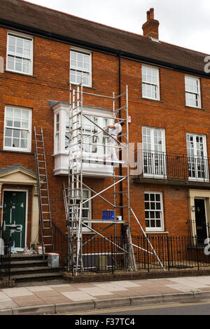 External repair work on the building, insulation and cladding of the ...
