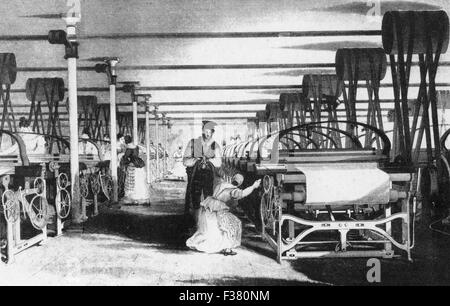 Power Loom Weaving Stock Photo - Alamy