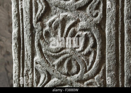 Detail of ancient grave slab - part of the Carved Stones of Kiel ...