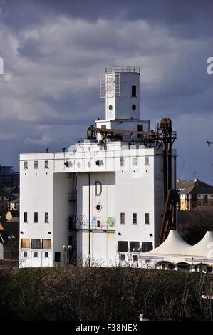 Silo 'D', a disused grain storage silo and now a listed building, Royal ...