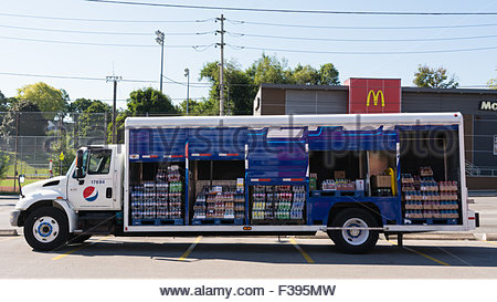 Pepsi cola delivery truck in front of building - Washington, DC USA ...