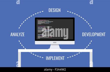 Software testing abstract concept vector illustration. IT software ...