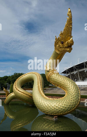 naga statue on the water Stock Photo - Alamy