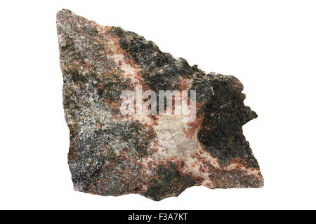 Metamorphic corona reactions - coronite as a rock sample. Red is garnet ...