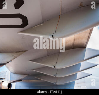 Close-up view of flaps of a Boeing 747-400 operated by China Airlines ...