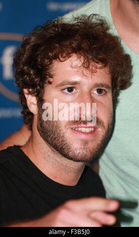 Rapper Lil Dicky signs copies of his new album 'Professional Rapper' at ...