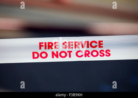 Fire service cordon tape Stock Photo: 48114619 - Alamy