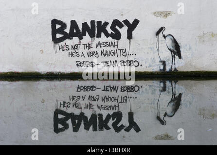 Banksy Team Robbo graffiti war of 2009 to 2010, Regent's Canal at ...