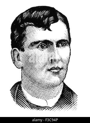 Vintage newspaper portrait of Irish-American boxer "Nonpareil" Jack ...