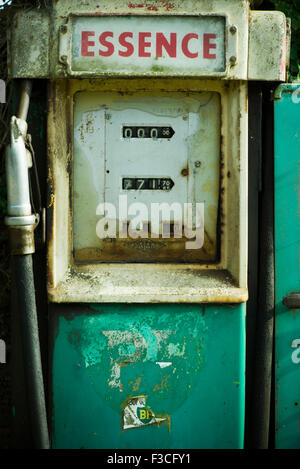 View of damaged fuel pump machines which were destroyed by angry ...