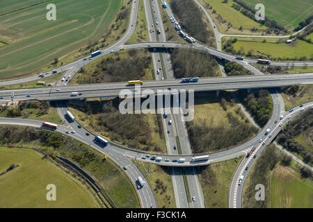 Aerial photograph of A1(M)-M18 junction, Wadworth, Doncaster Stock ...
