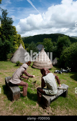 Iron Age Village at the Dan yr Ogof Showcaves and Dinosaur Park, Brecon ...