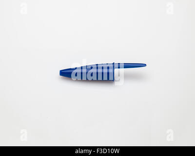 Bic Crystal Blue Pen cap on white background Stock Photo - Alamy