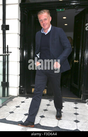 Premiership managers leaving the FA annual meeting Featuring: Slaven ...