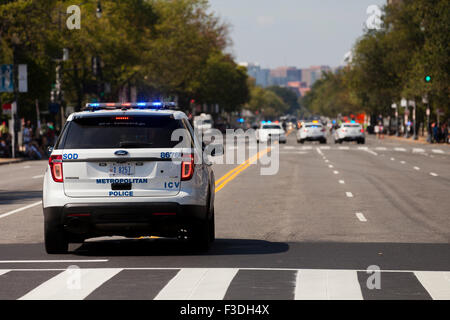 MPD SUV cruisers blocking city street - Washington, DC USA Stock Photo ...