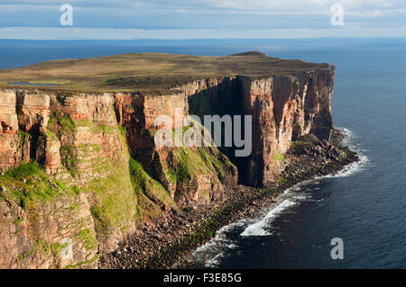 The cliffs of Hoy island near the Old Man of Hoy, Orkney islands ...