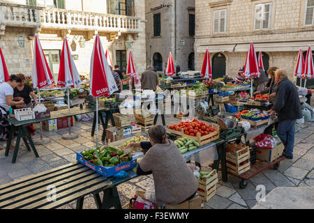 The Dubrovnik Local Food Market Croatia Stock Photo - Alamy