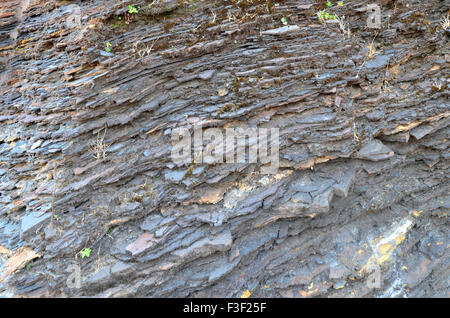 Layers of iron ore formed in the earth Stock Photo - Alamy