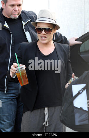 Singer Pink seen at ITV studios In London Stock Photo - Alamy