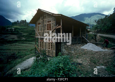 Bamboo house at Sikkim, India, Asia Stock Photo - Alamy